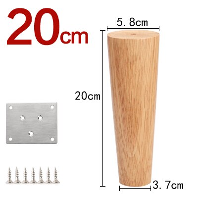 4 Pack Solid Wood Furniture Feet Tapered Sofa Wood... – Vicedeal
