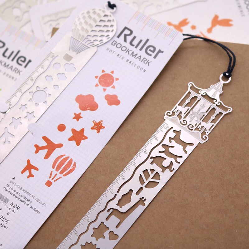 1pcs 10cm Hollow Bookmark Metal Material Shape For... – Grandado