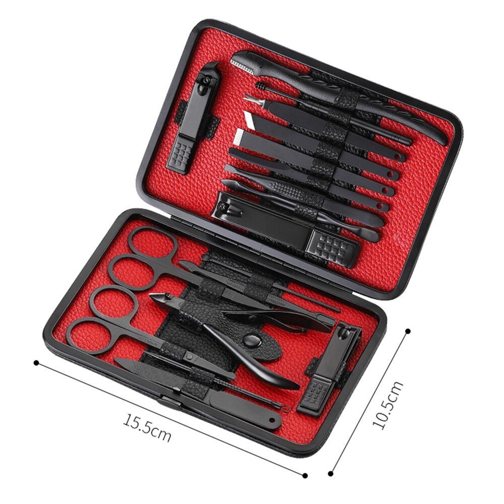 18 Pcs Nail Manicure Set Kits Clipper Kit Alle Voo... – Vicedeal
