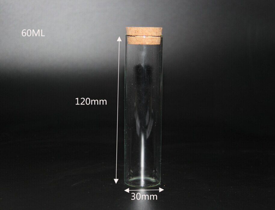 5PCS 30*120mm 60ml Tube Glass Bottles Glass Storag... – Grandado