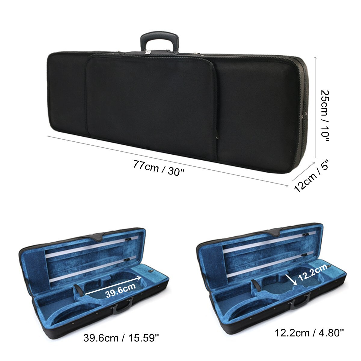 4/4 Size Oxford Flannelette Violin Carry Case Hold... – Grandado