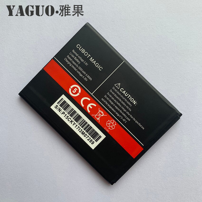 100% Original Battery 2600mAh For CUBOT MAGIC Batt... – Grandado