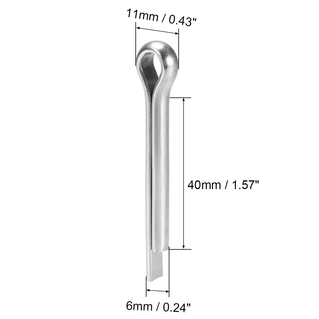 uxcell 2Pcs Split Cotter Pin - 6mm x 40mm 304 Stai... – Grandado