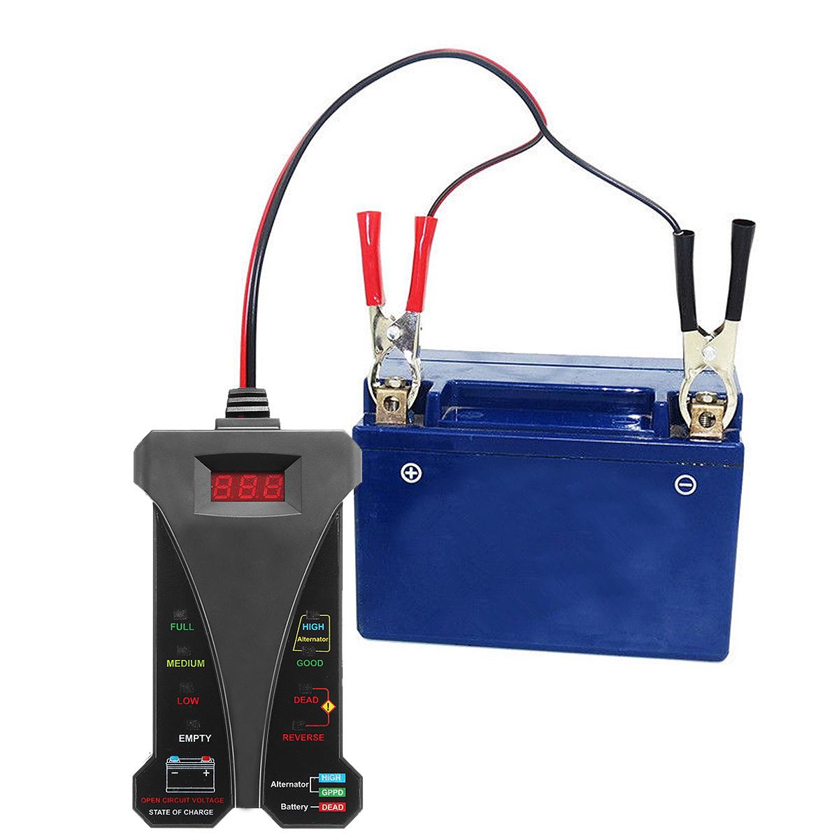 12V ATV Digital Battery Tester Motorcycle E-bike V... – Grandado