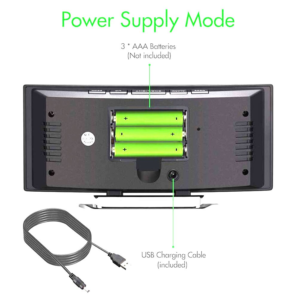 Digitale Wekker Usb Opladen Gebogen Grote Led Sche... – Vicedeal Digitale Wekker Usb Opladen Gebogen Grote Led Sche... – Vicedeal