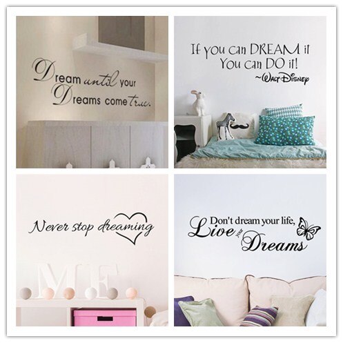 Dream Wall Stickers Decals For kids rooms Wall Quo... – Vicedeal