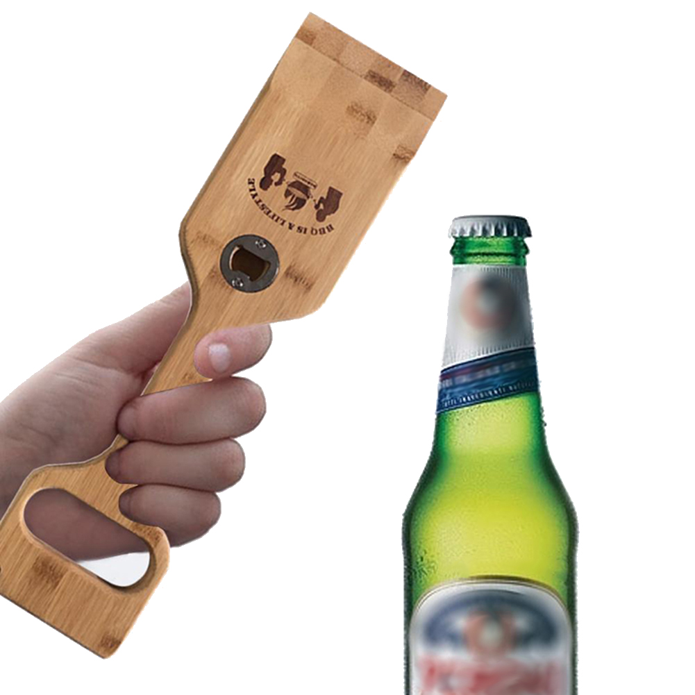 Wooden Scraper BBQ Grill Cleaner Beer Bottle Opene... – Grandado