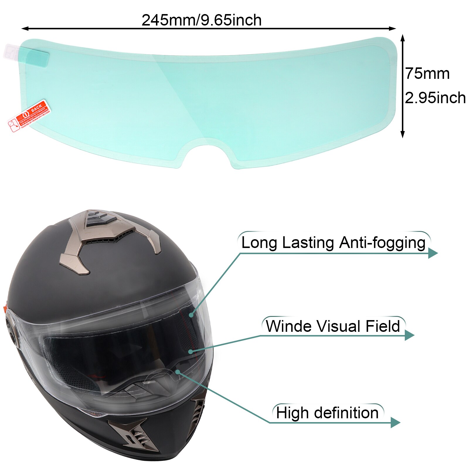 Rainroof Anti Fog Film For Universal Helmet Ski Go... – Vicedeal