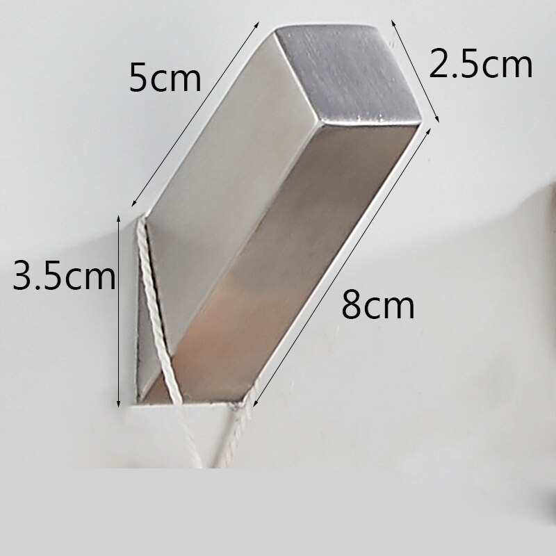 304 Brushed Stainless Steel Single Robe Hook Wall ... – Grandado