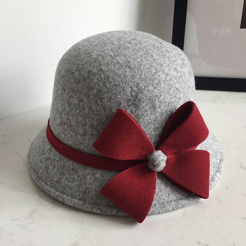 Autumn and winter woolen top hat European and Brit... – Grandado