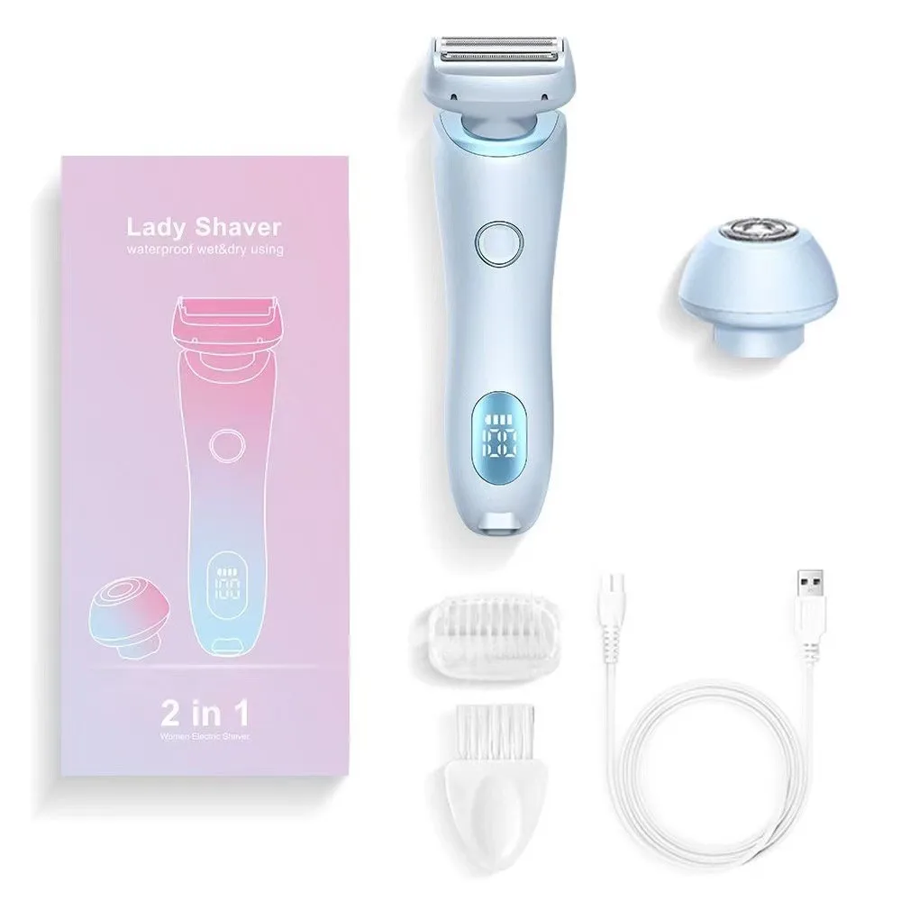 Electric Razors for Women 2 In 1 Bikini Trimmer Fa... – Grandado