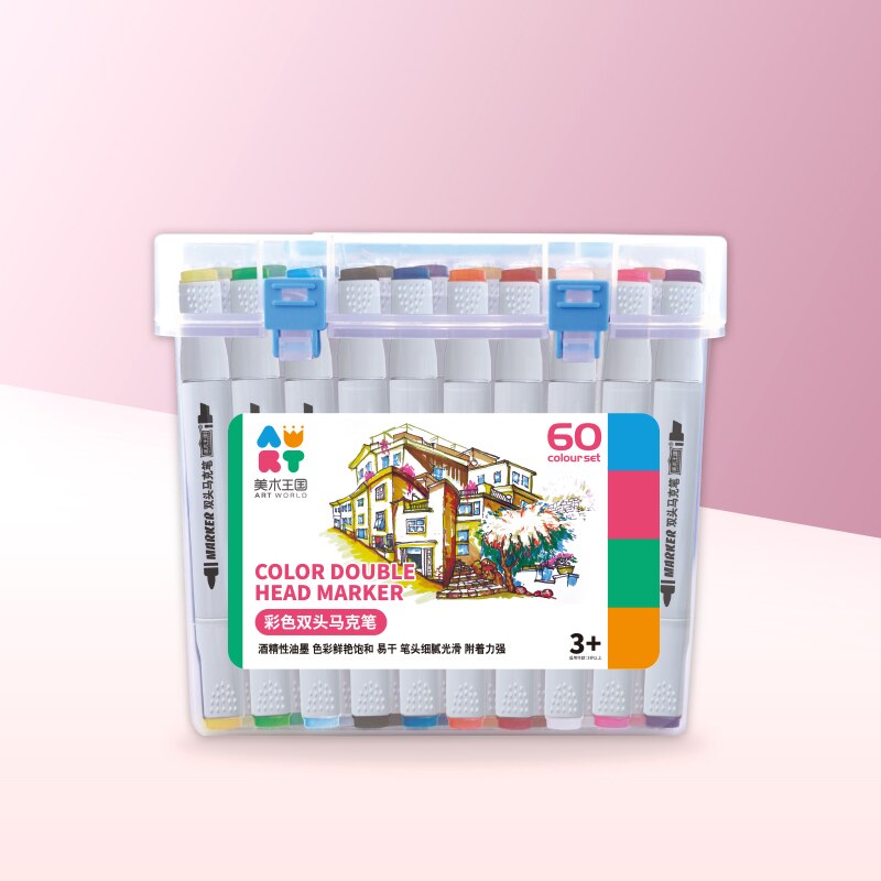 Color Double head marker white color set for sketc... – Vicedeal