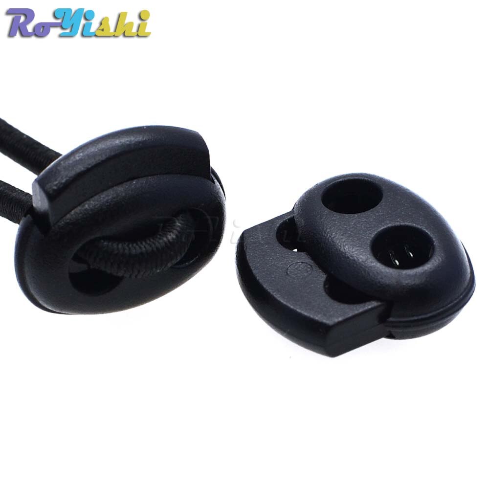 100pcs/pack Plastic Cord Lock Stopper Toggle Clip ... – Vicedeal