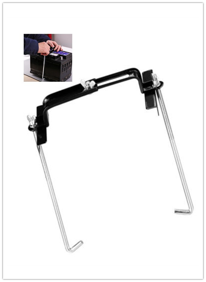 Rack Battery Holder Adjustable Black Silver Metal ... – Grandado