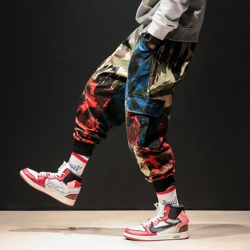 Mannen Joggers Штаны Мужские Man Hip Hop Camo Carg... – Grandado