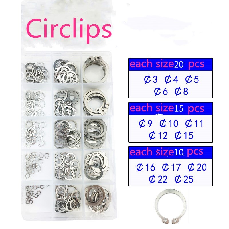 M3 - M25 Circlips for shaft type A shaft retaining... – Grandado