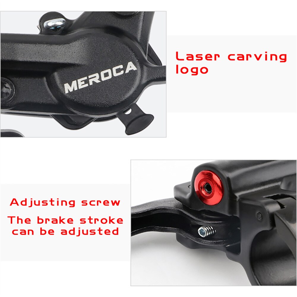 1 Pair MEROCA Bicycle Brake Hydraulic Disc Brake B... – Grandado