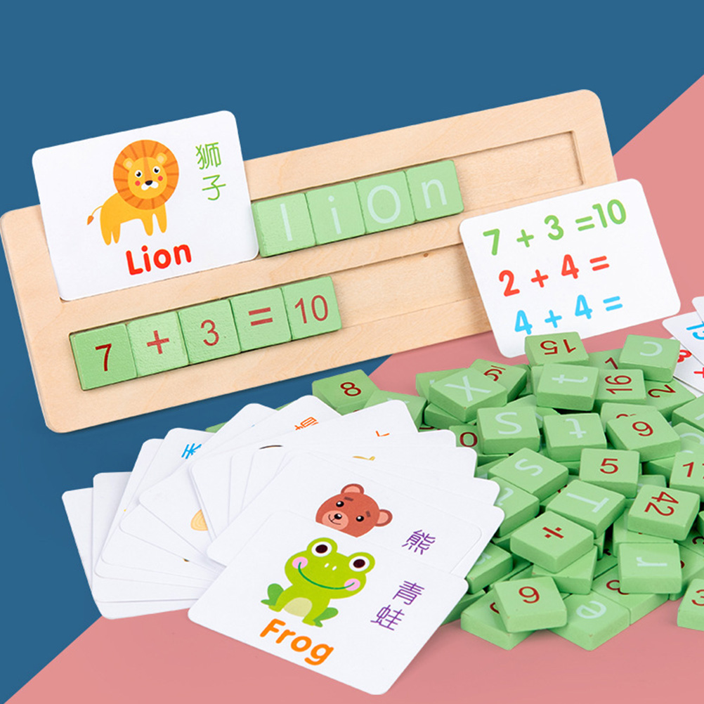 1 Set Kids Number Alphabet Puzzle Kids Wooden Educ... – Vicedeal