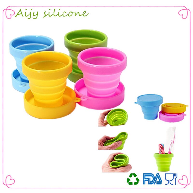 HOMETREE 1 Pcs Fold Cup Portable Travel Silicone R... – Grandado