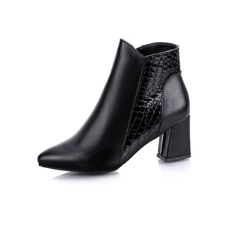 Bottines à plateforme avec fermeture éclair pour f... – Grandado