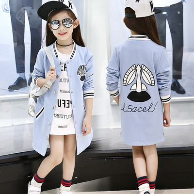Female child spring outerwear girls casual basebal... – Grandado
