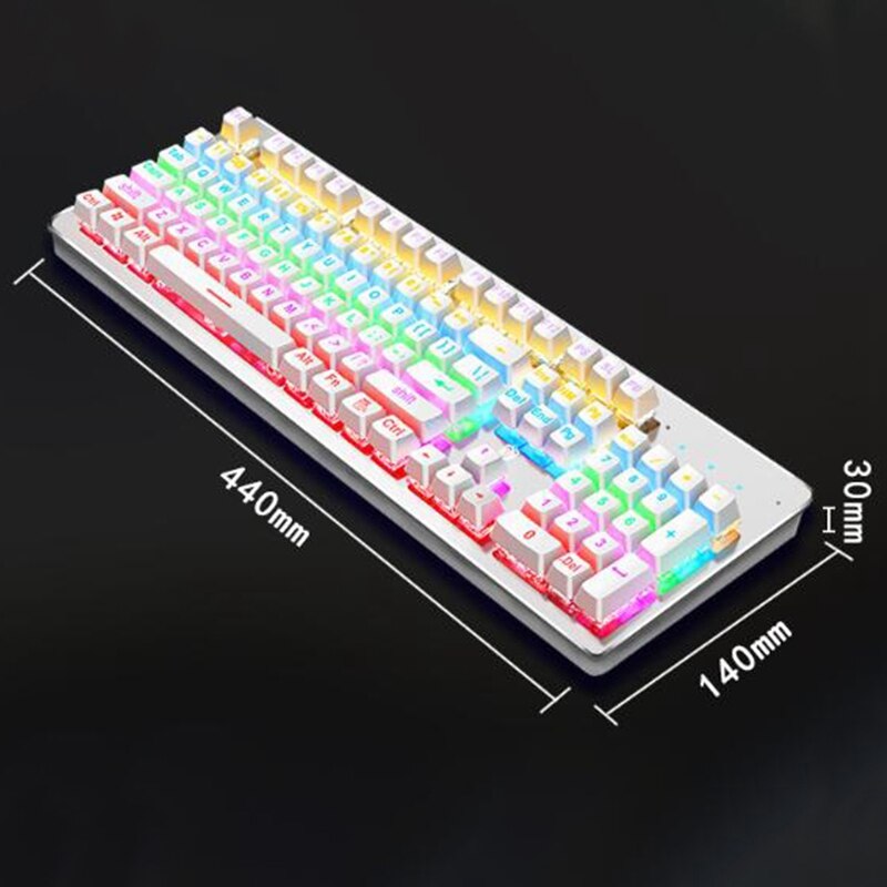 Mechanical Gaming Keyboard with Blue Switches LED ... – Grandado