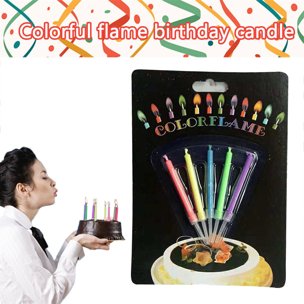Happy Birthday Candle 5pcs Party Festival Colorful... – Grandado