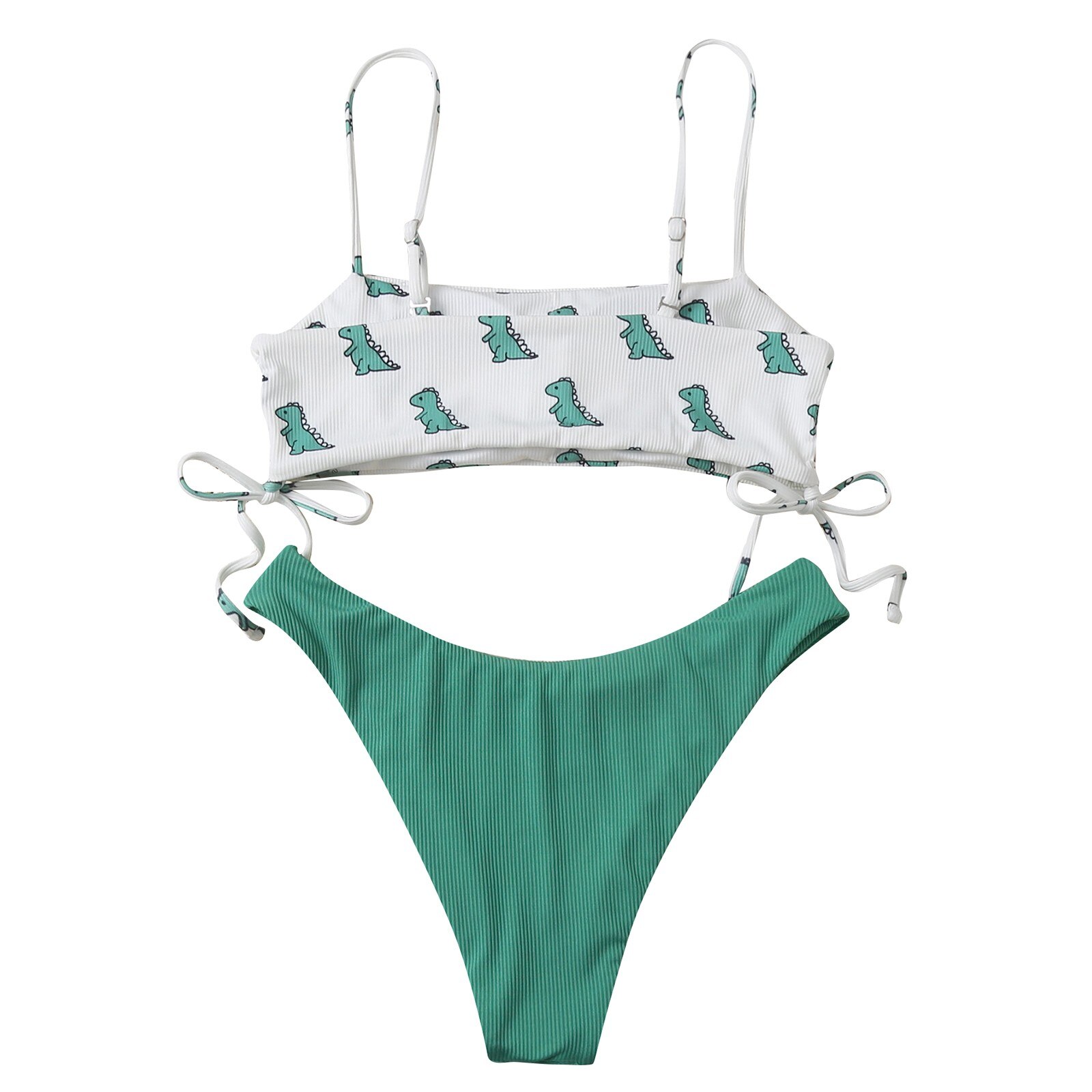 40# Swimwear Women's Dinosaur Printed Push-up Padd... – Grandado