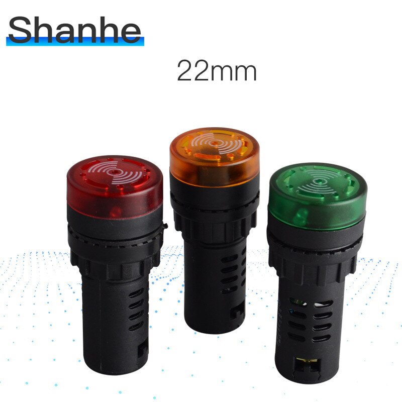 22mm Flash Light Red LED Active Buzzer Beep Indica... – Vicedeal