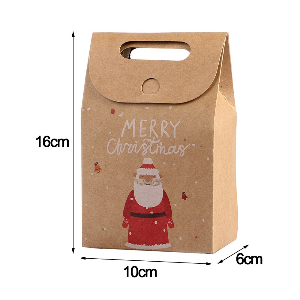 1PC Kraft Paper Bags Christmas Candy Box Santa Cla... – Vicedeal