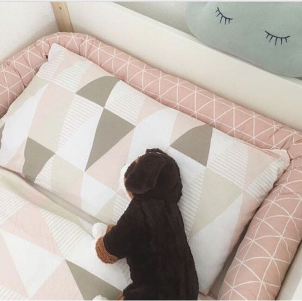 The INS children's room printing crib bed surround... – Grandado