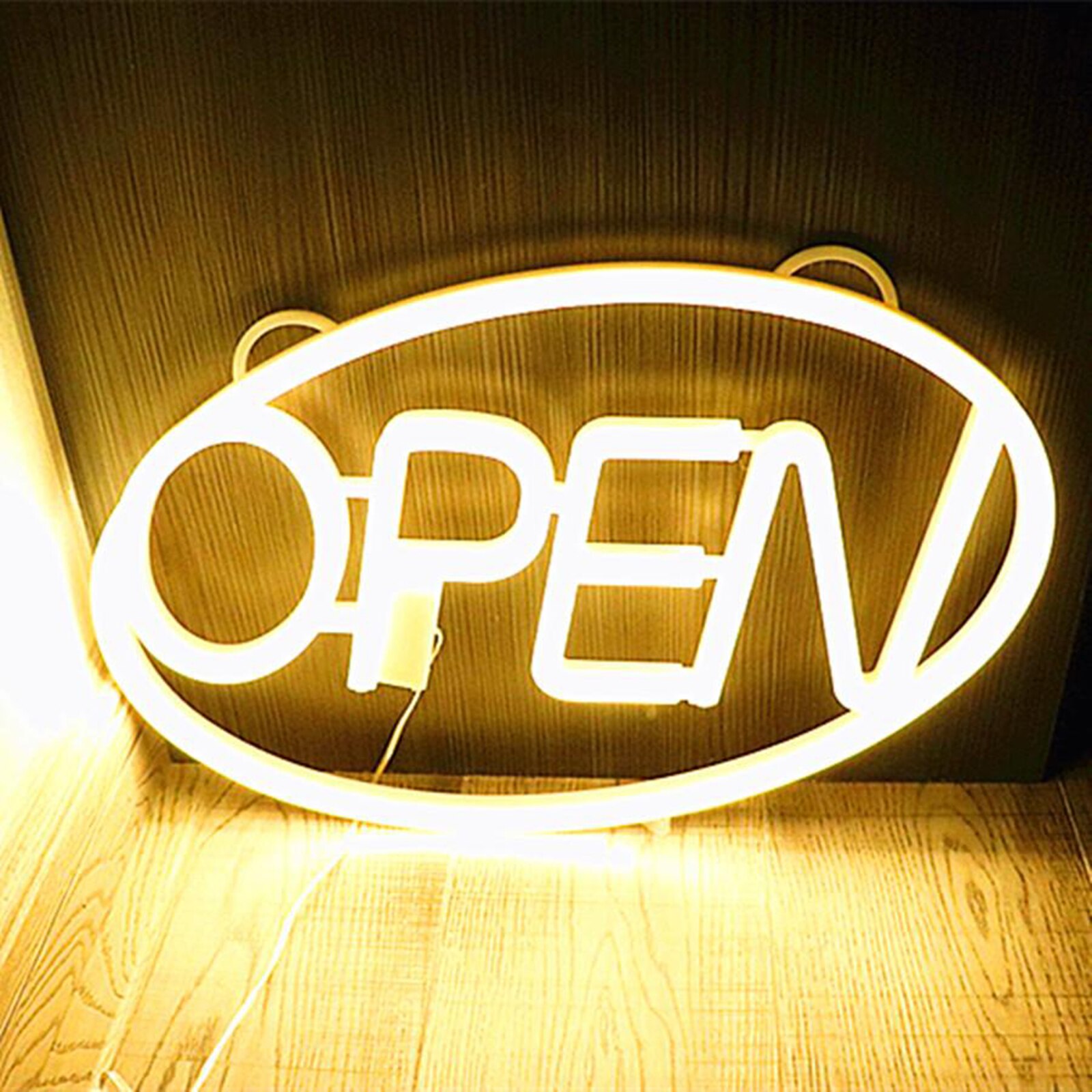 OPEN Neon Signs Lights Night Light Remote Control ... – Grandado