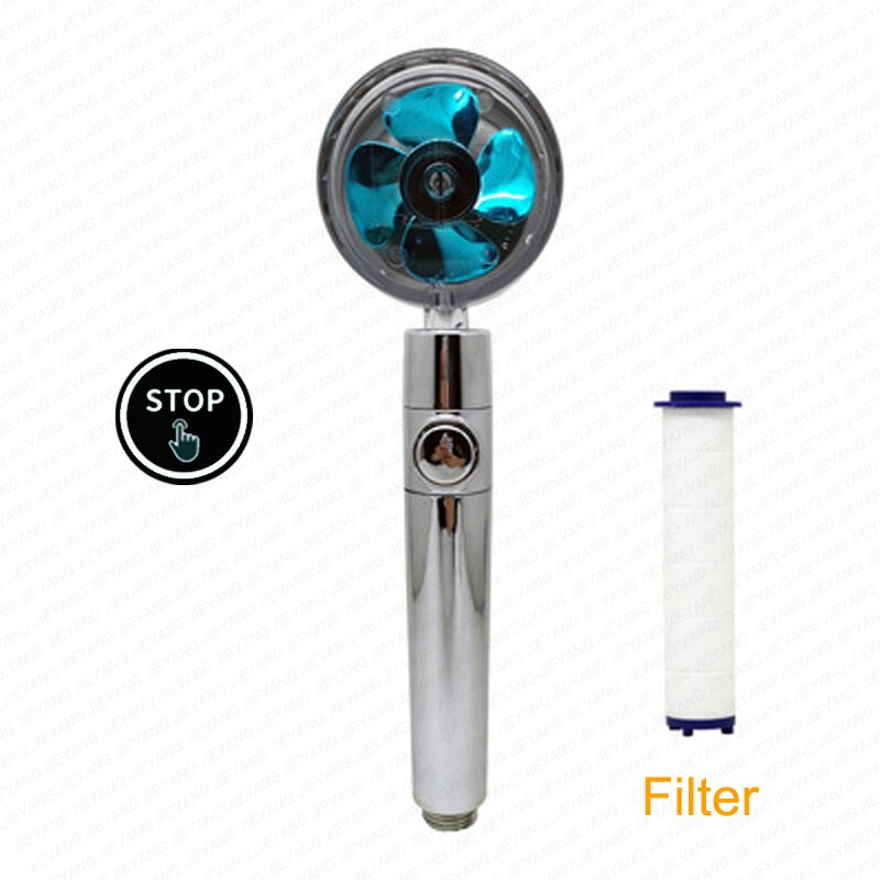 Rainfall Turbo Fan Shower Head 360 Rotating High P... – Grandado