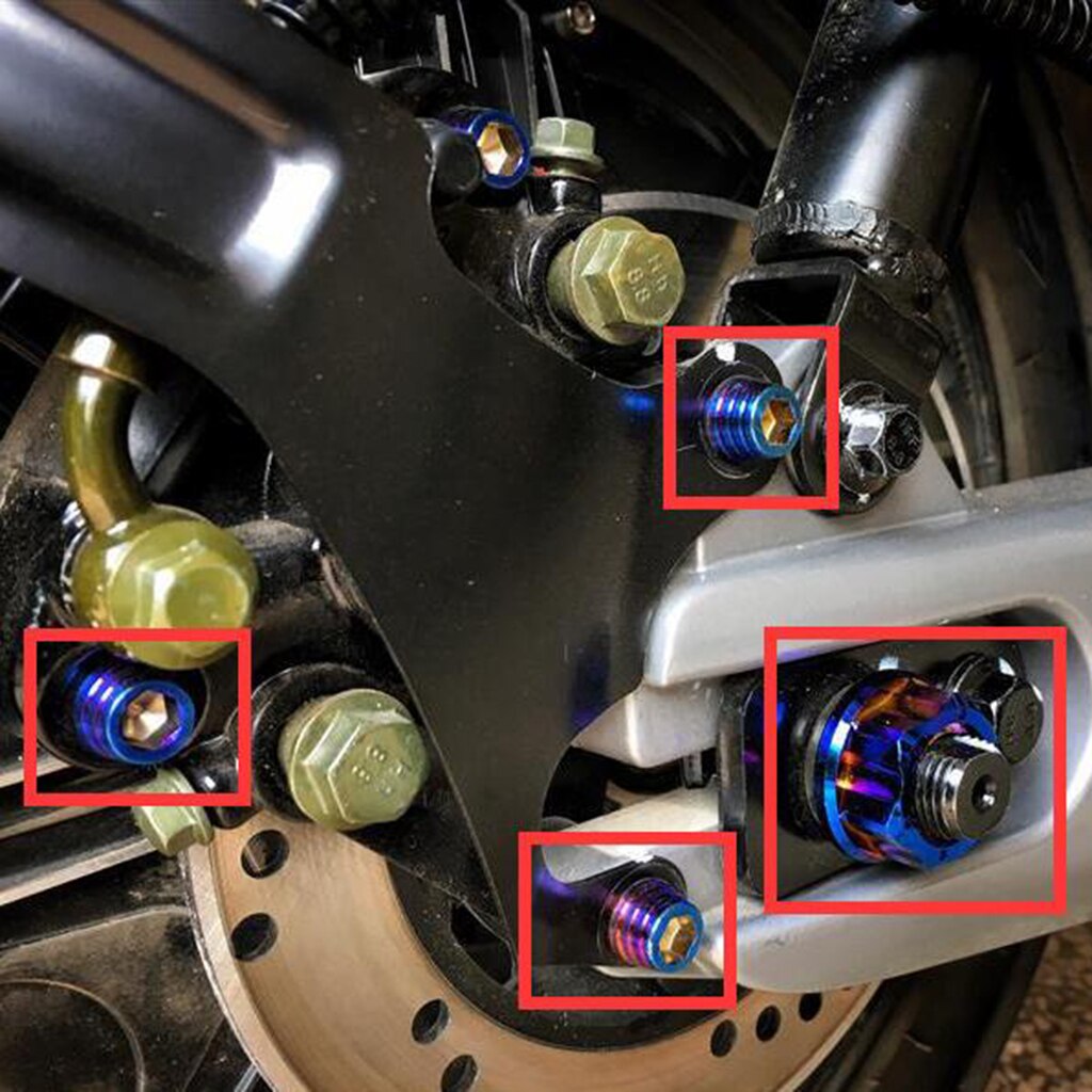 M10 Titanium Flange Lock Bolts Screw Nuts For Moto... – Vicedeal