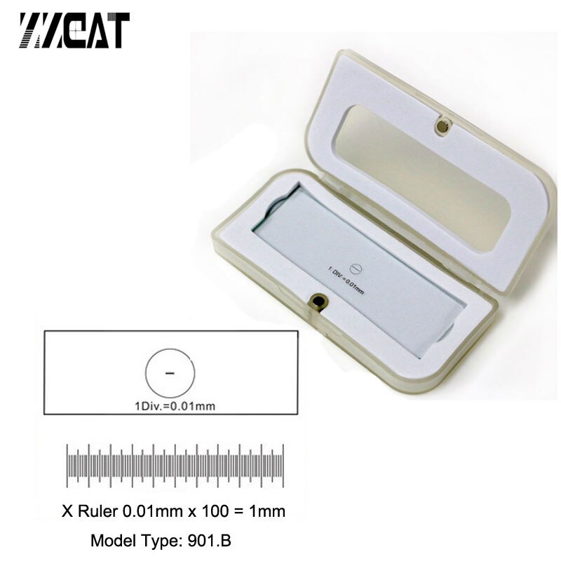 Microscope Stage Micrometer Slide Optical Glass Me... – Vicedeal