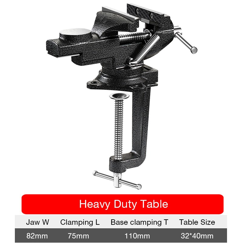 Heavy Table Vise High Carbon Steel Bench Vice 360 ... – Grandado