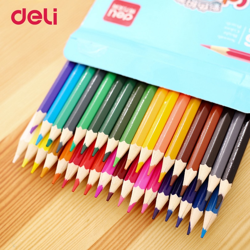 Deli 36 colors Stationery Colored Pencil Drawing P... – Grandado