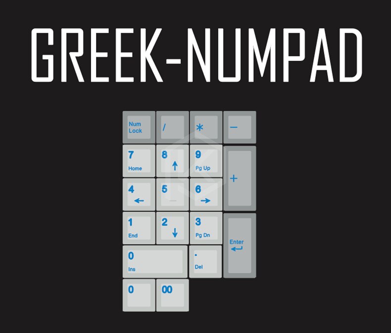 kprepublic 139 greek root Greece blue cyan font la... – Grandado