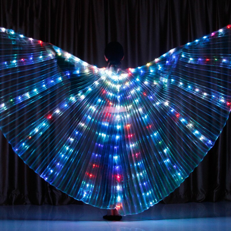Ruoru Multi Color Belly Dance Isis Wings Led Isis Wings Stage Costume ...