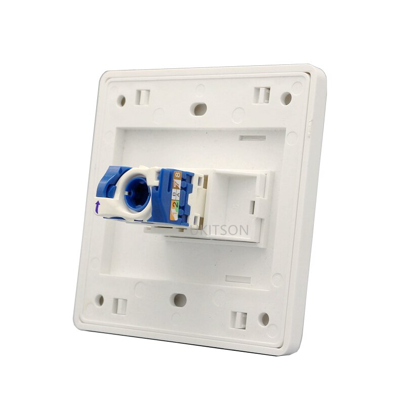 1 Port Cat 6 RJ45 Computer Socket Wall Faceplate T... – Vicedeal