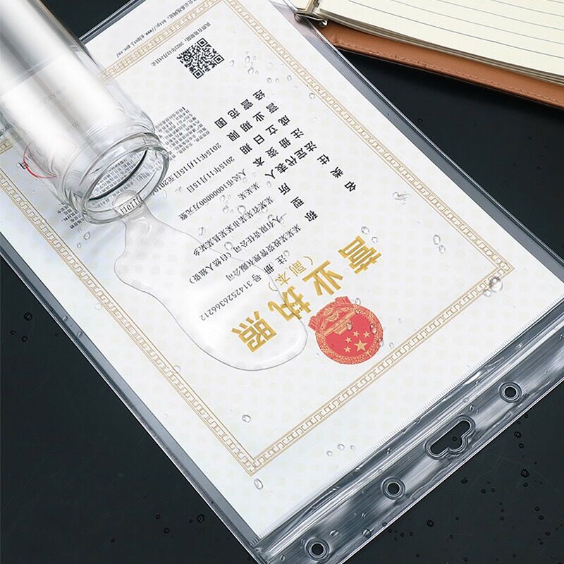 A4 Clear PVC Waterproof Resealable Zip Type Card H... – Grandado