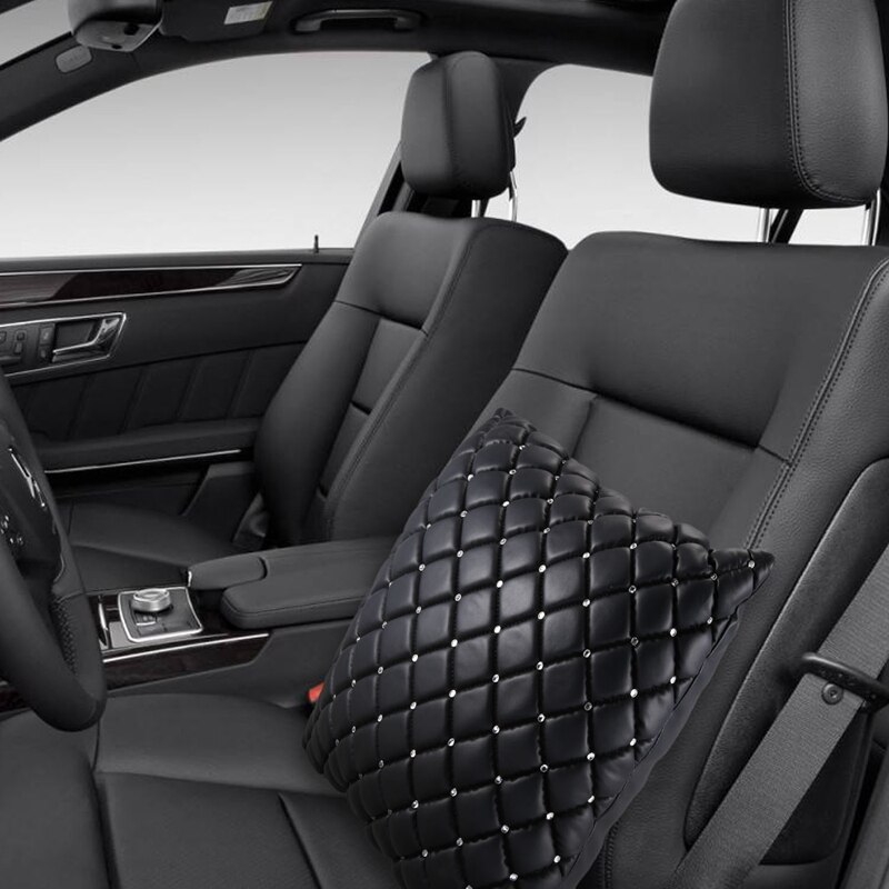 Auto Kussen Pu Leer Ademend Kristal Kussen Lumbale... – Grandado