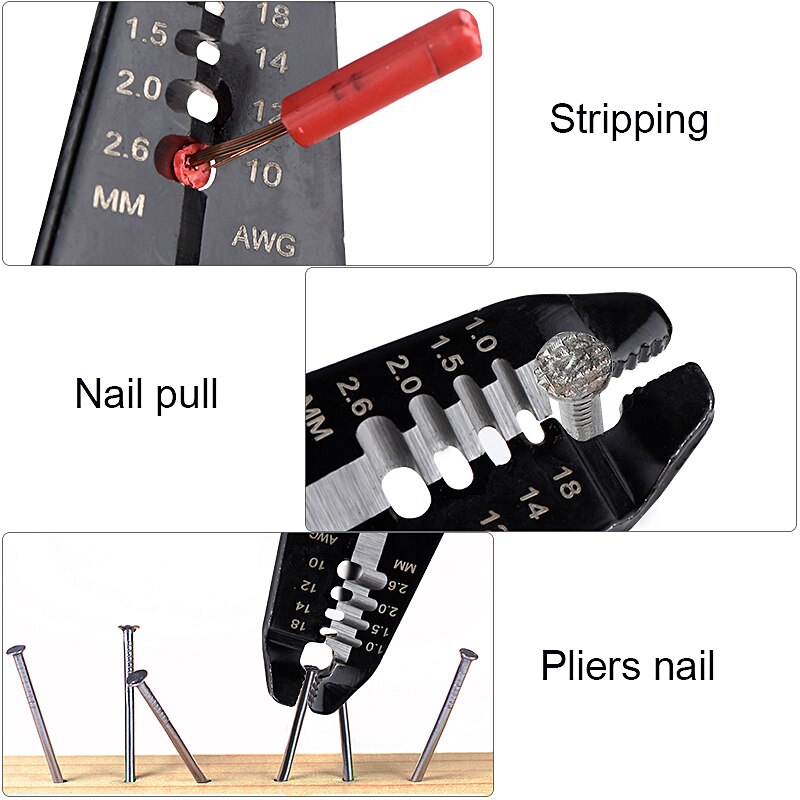 Wire Stripping Cutting Pliers Automatic Crimper Cu... – Vicedeal