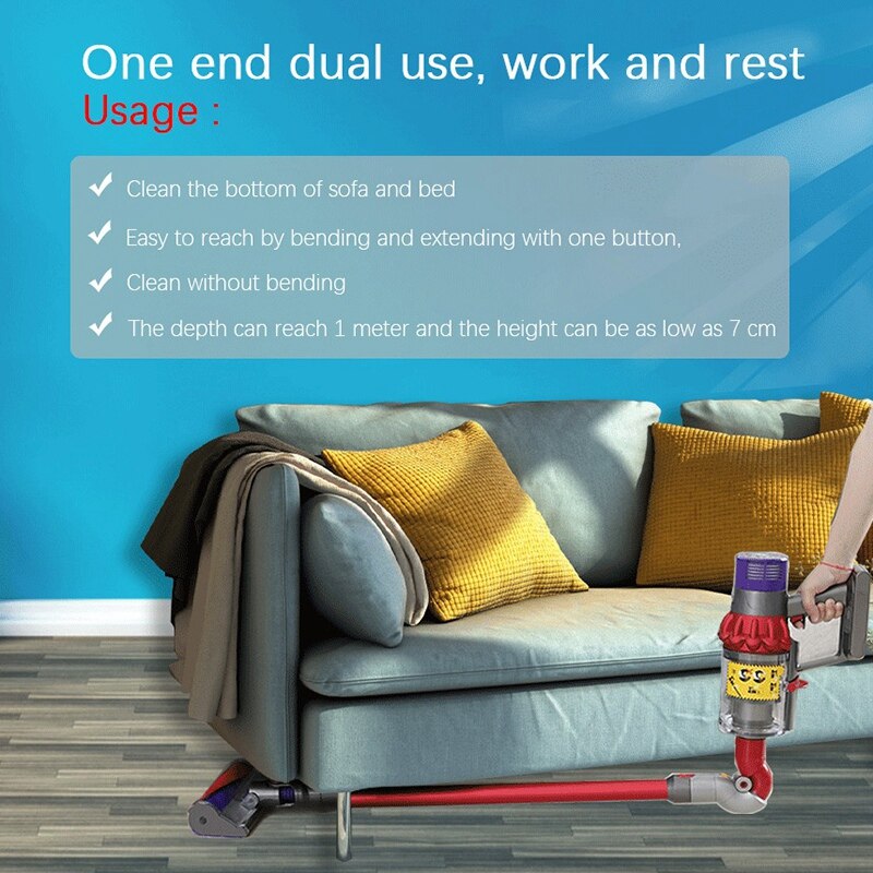 -Top/Bottom Adapter Soft Brush Head for Dyson V7 V... – Grandado