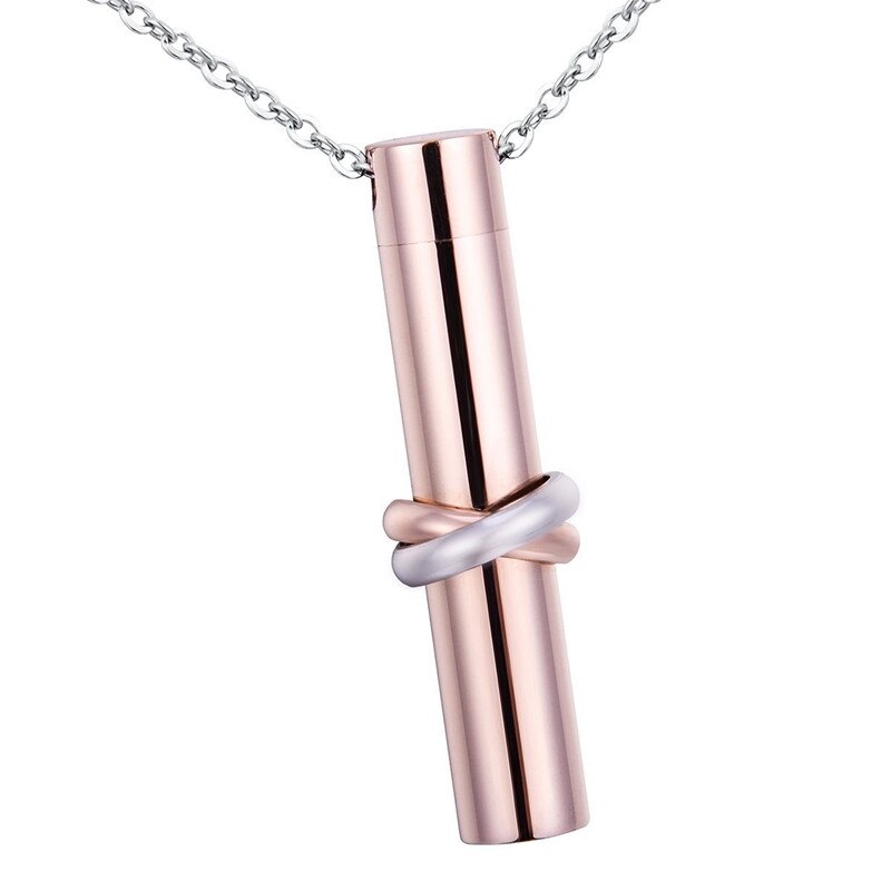 Cremation Jewelry Together Love Cylinder Pendant M... – Grandado