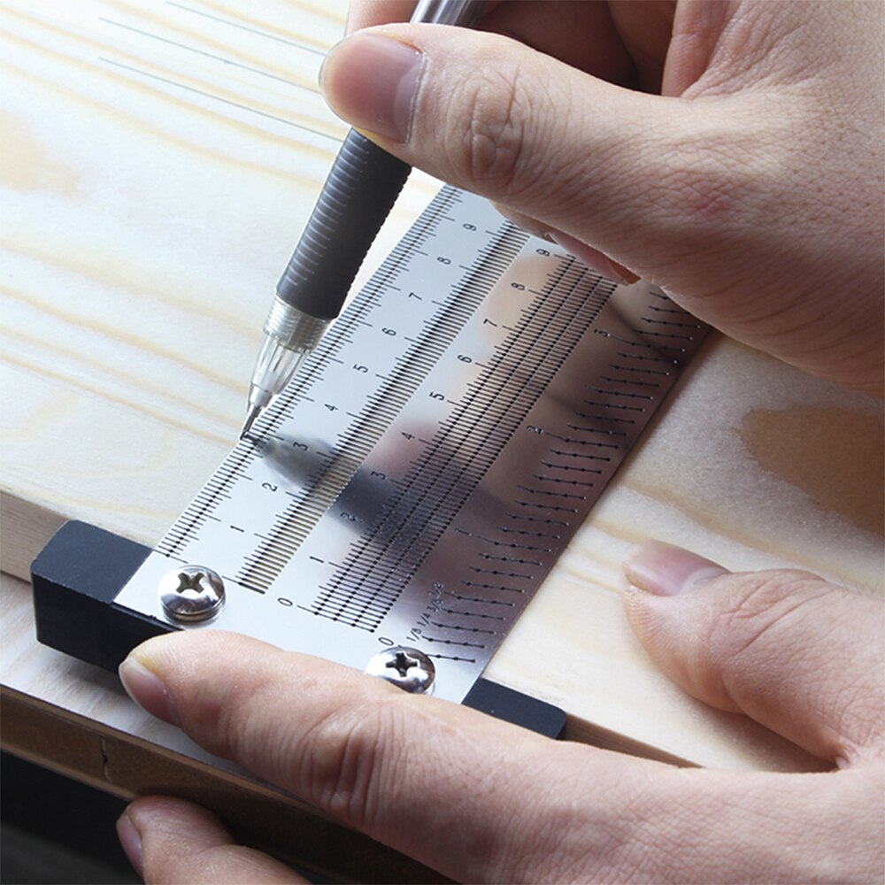 Metric 200mm Hole Ruler T-type Woodwork Scribbling... – Grandado