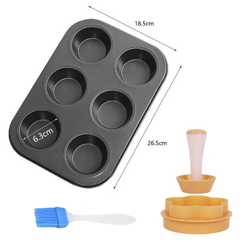 6/12Holes Mini Square Cupcake Pan Muffin Tray Cupc... – Vicedeal