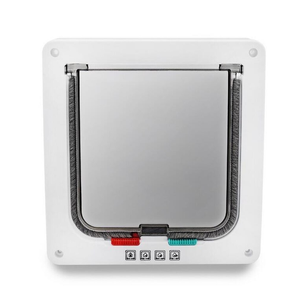 4 Way Lockable Dog Cat Kitten Door Wall Mount Secu... – Vicedeal