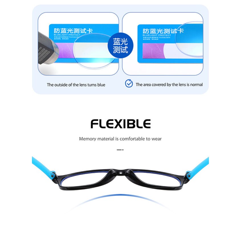 Kinderen Anti Blauw Licht Bril TR90 Flexibele Bijz... – Grandado