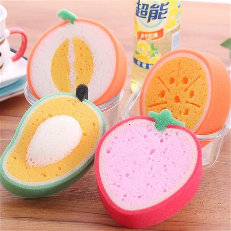1pcs Fruits Sponge Brush Household Tableware Kitch... – Grandado